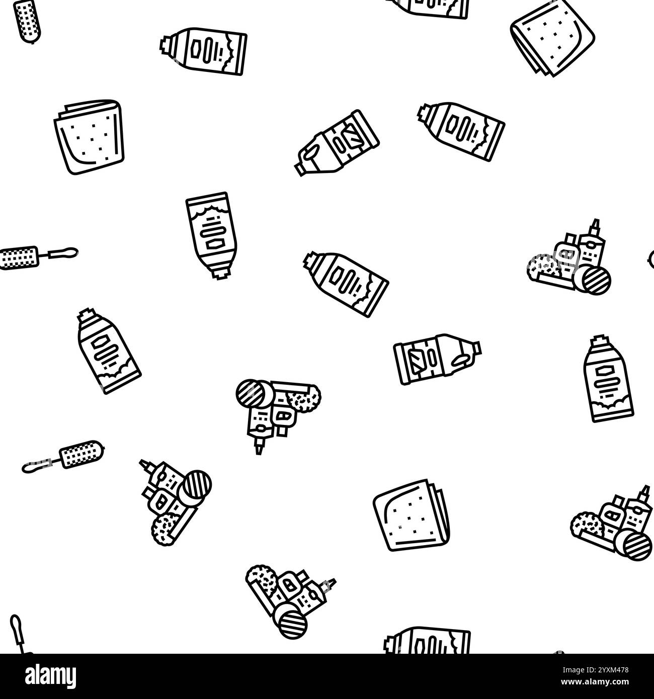 car care detailing wash seamless pattern vector Stock Vector Image ...