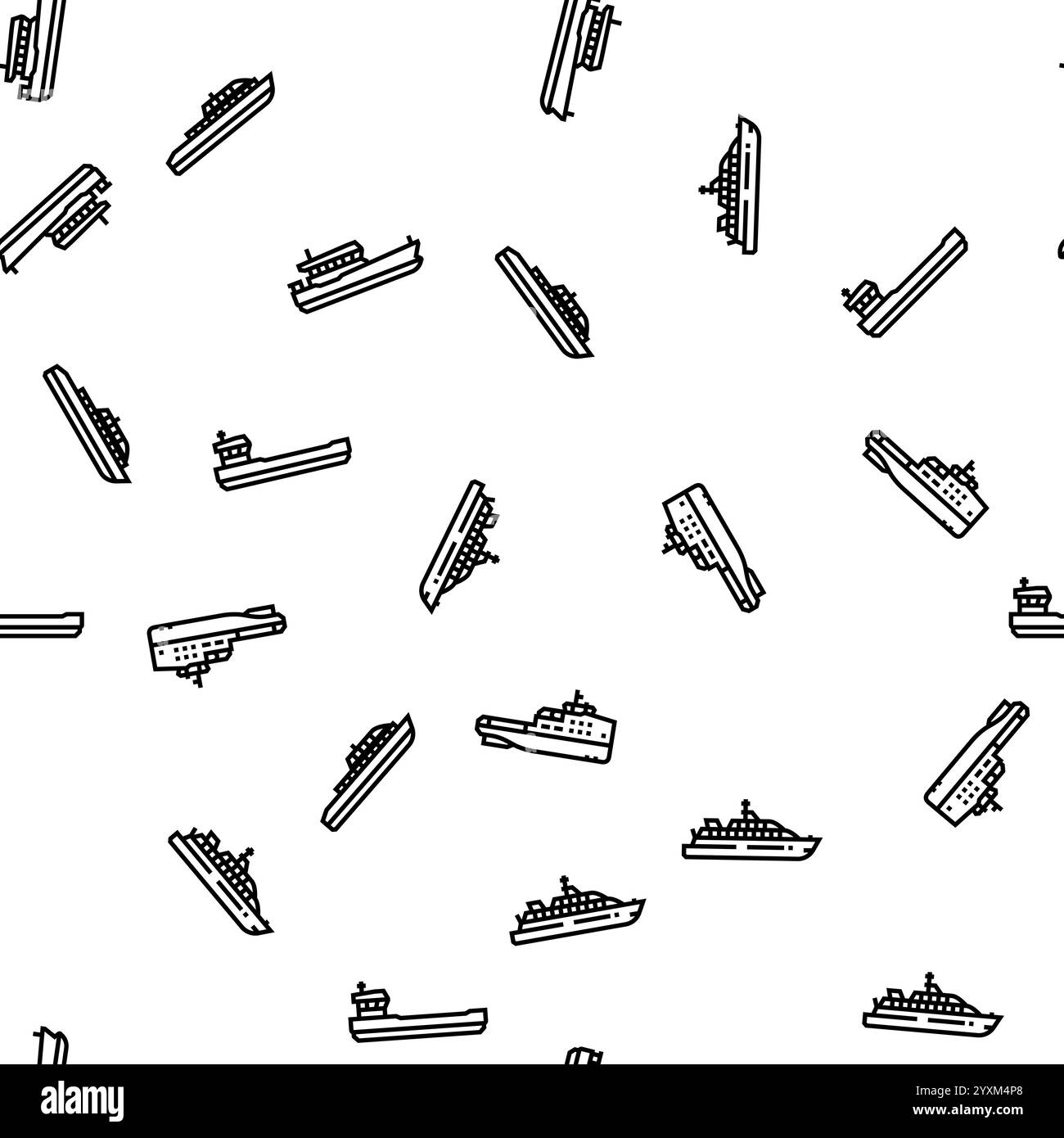 ship cargo maritime navigation seamless pattern vector Stock Vector ...