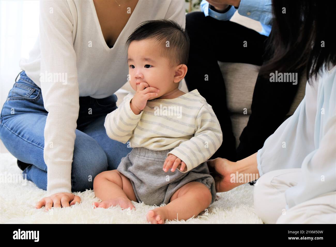 Three generation family Stock Photo - Alamy