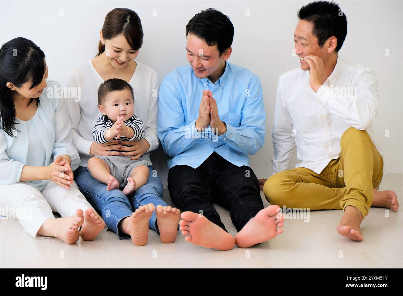 Three generation family Stock Photo - Alamy