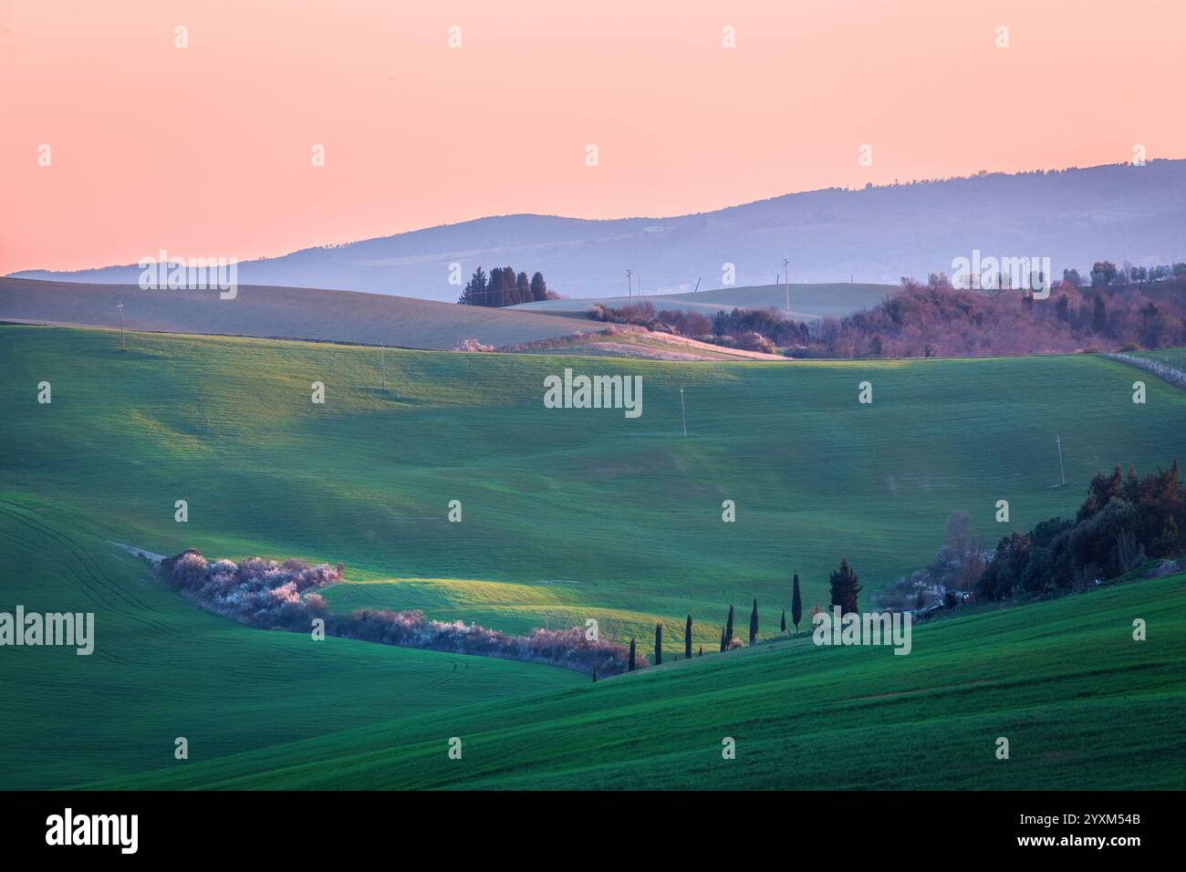Soft hills in valley hi-res stock photography and images - Alamy
