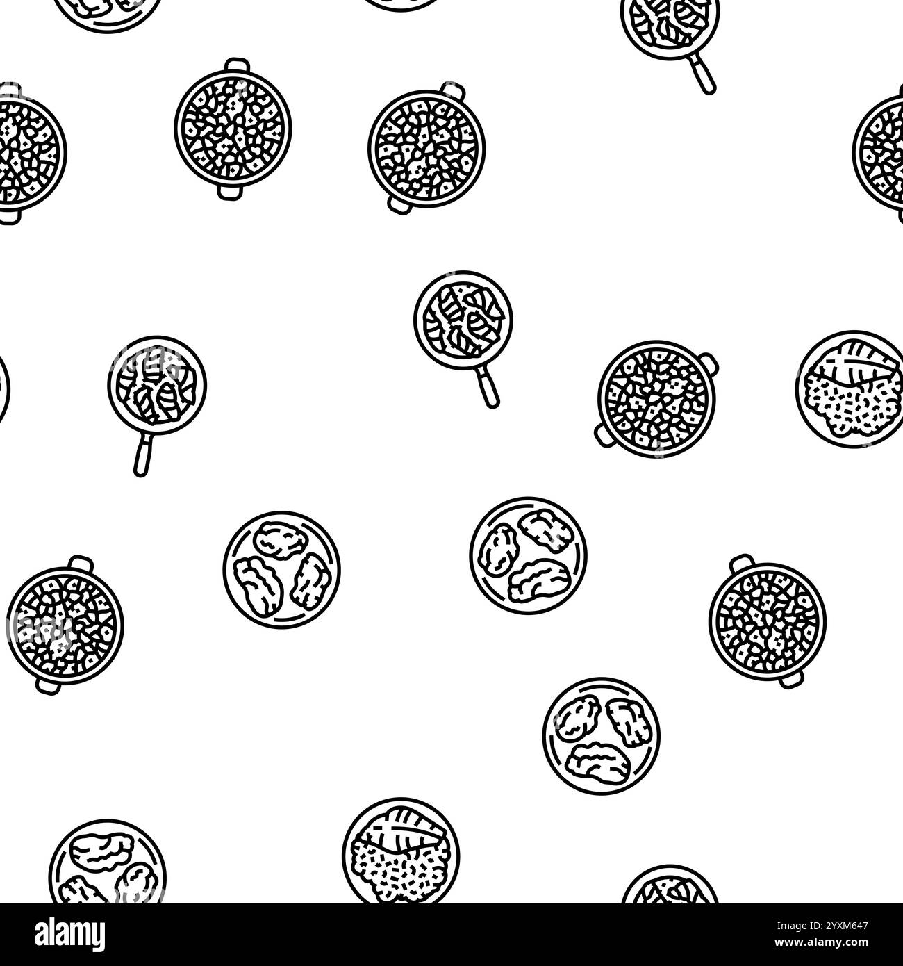 fish dishes seamless pattern vector Stock Vector Image & Art - Alamy