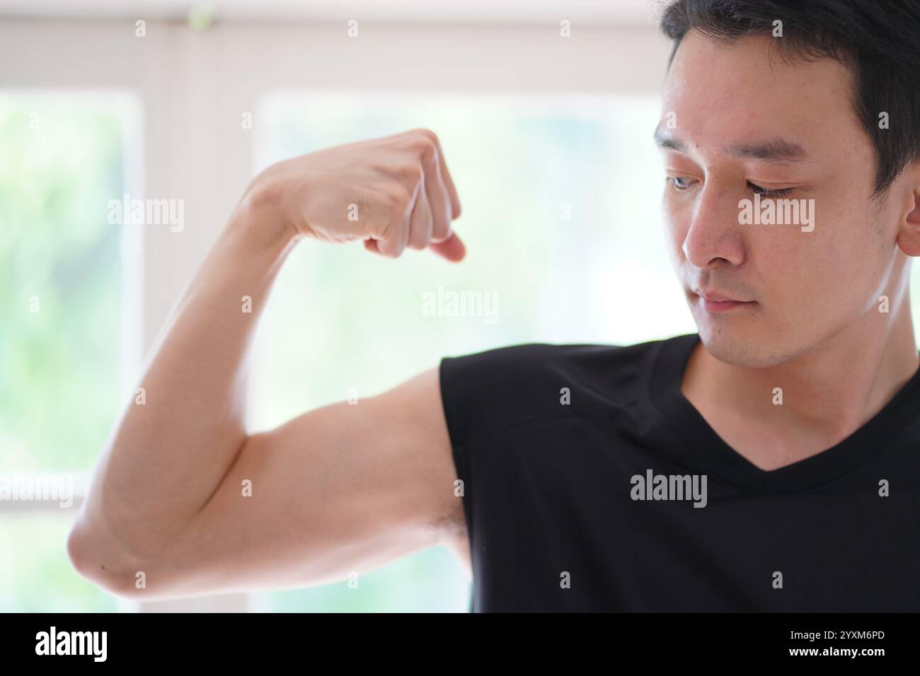 Man making a power hump Stock Photo - Alamy