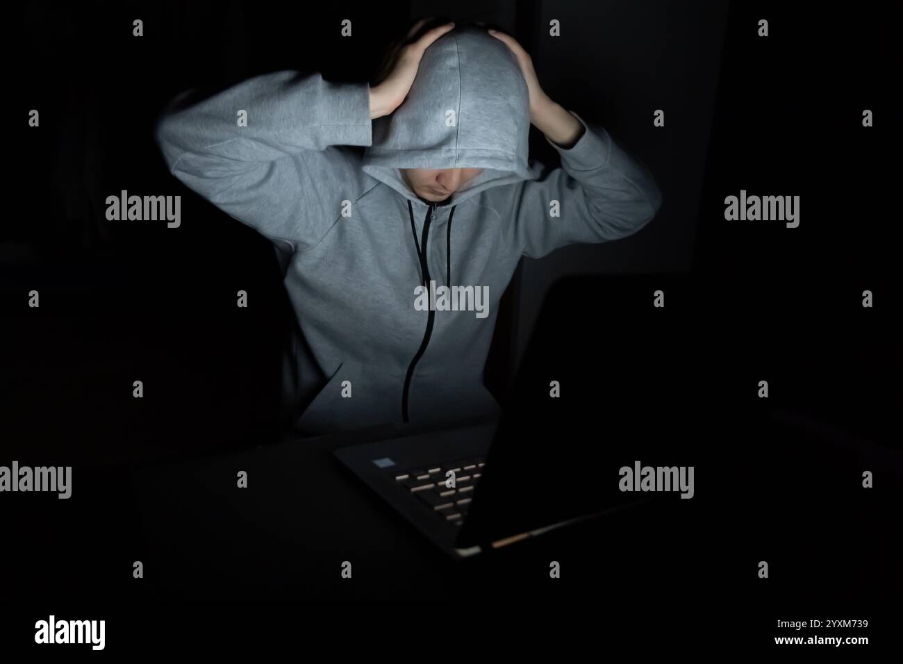 Man in distress Stock Photo - Alamy