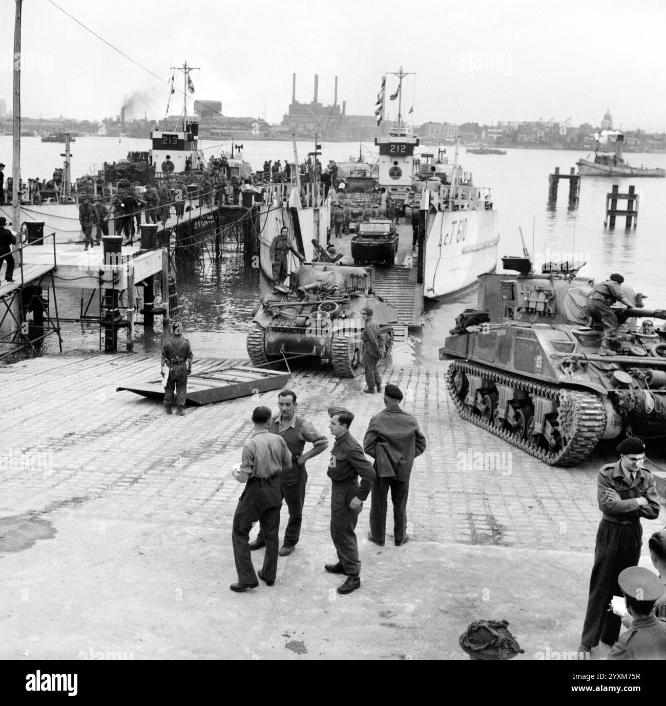 D day preparations Black and White Stock Photos & Images - Alamy