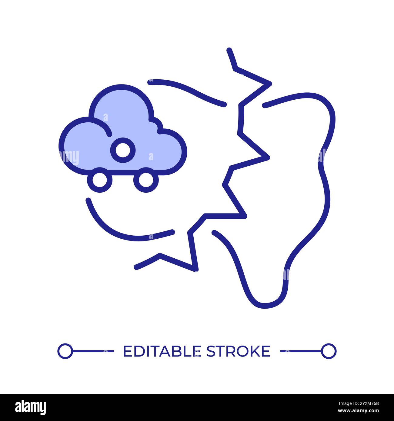 Cold front RGB color icon Stock Vector Image & Art - Alamy