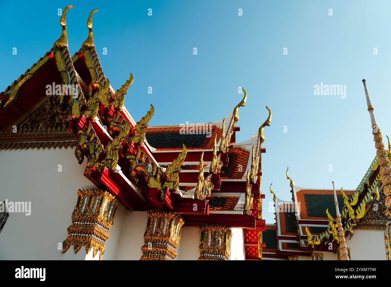 Bangkok, Thailand - November 29, 2024: The vibrant mosaic rooftops of ...