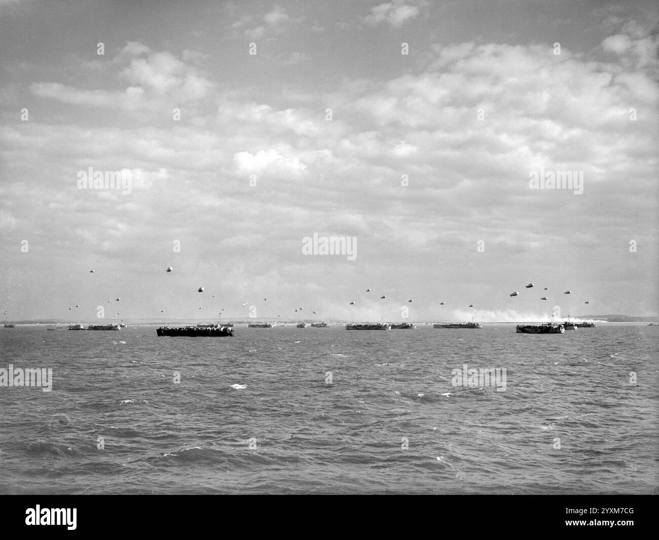 D-day - British Forces during the Invasion of Normandy 6 June 1944 LCTs ...