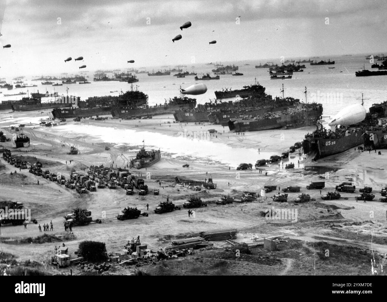 Normandy Invasion, June 6 1944 - Photo by US Coast Guard Stock Photo ...