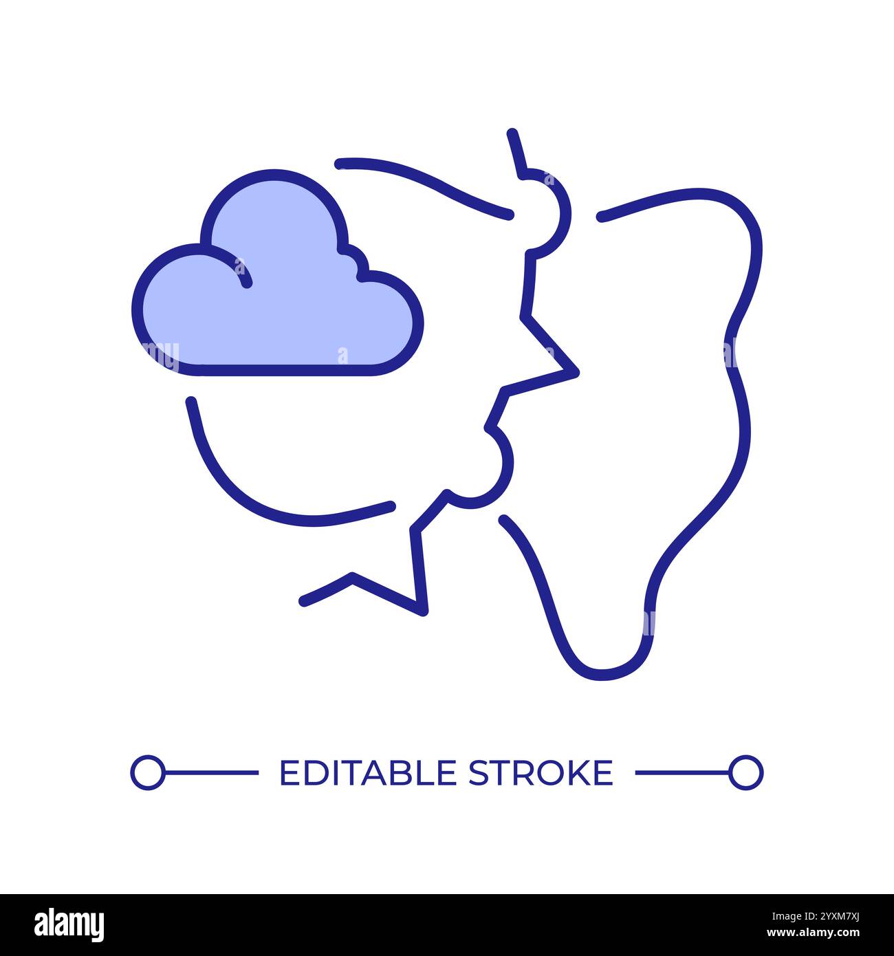 Stationary front RGB color icon Stock Vector Image & Art - Alamy