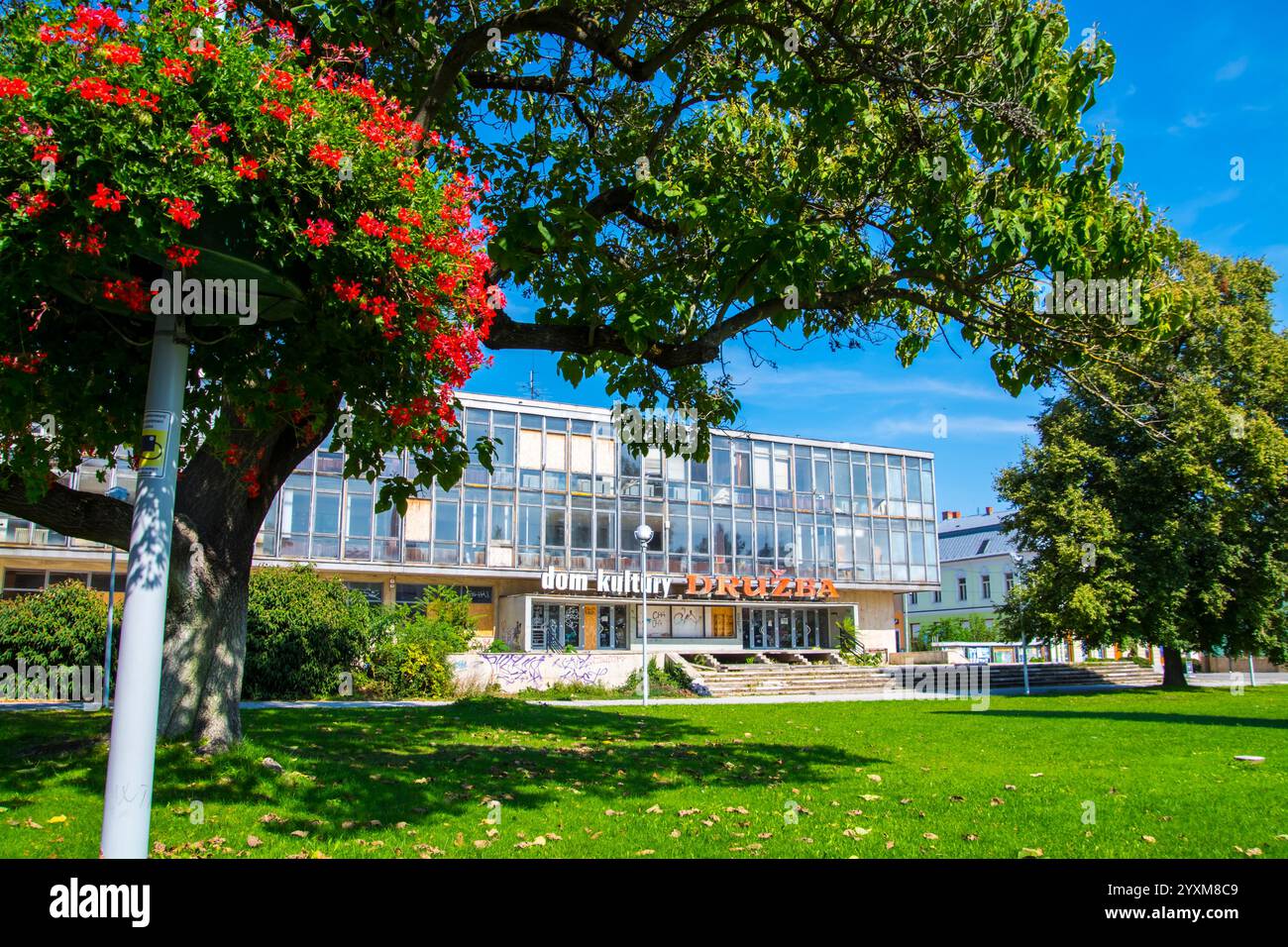 Old cultural center in the square in the centre of Levice in Slovakia ...