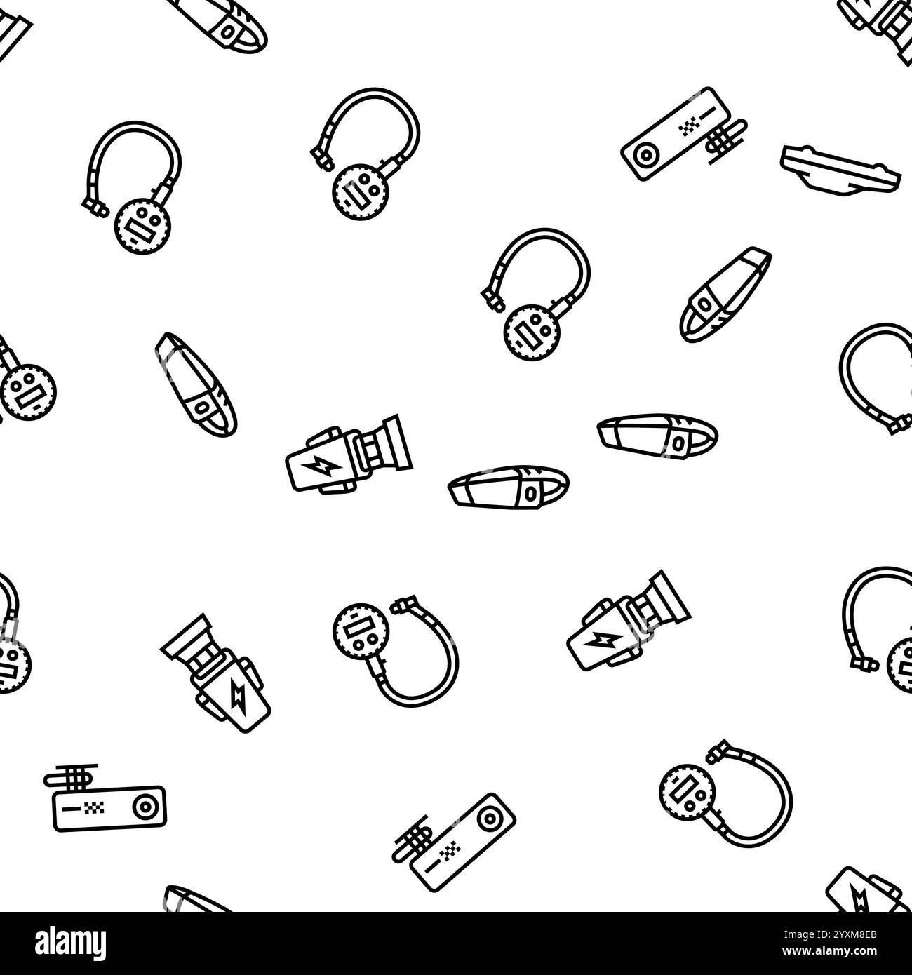 Car Accessories Seat Cover Seamless Pattern Vector Stock Vector Image And Art Alamy