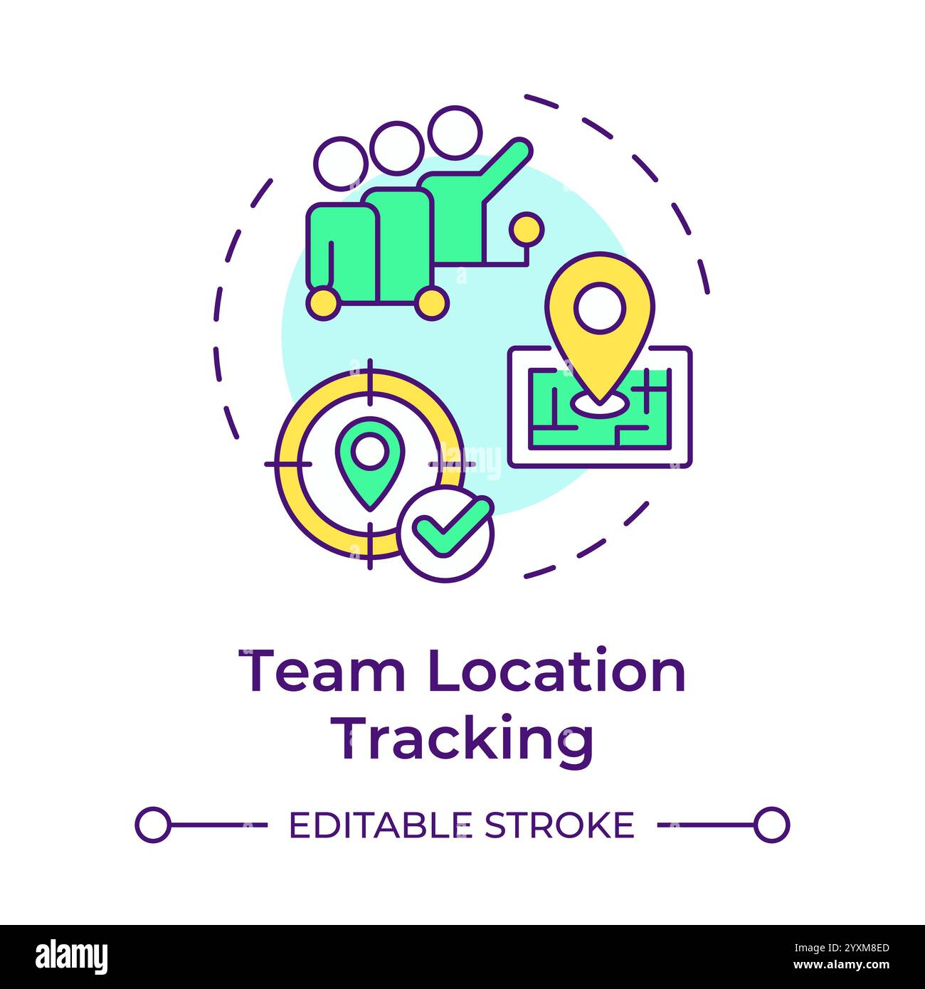 Real time location tracking Stock Vector Images - Alamy