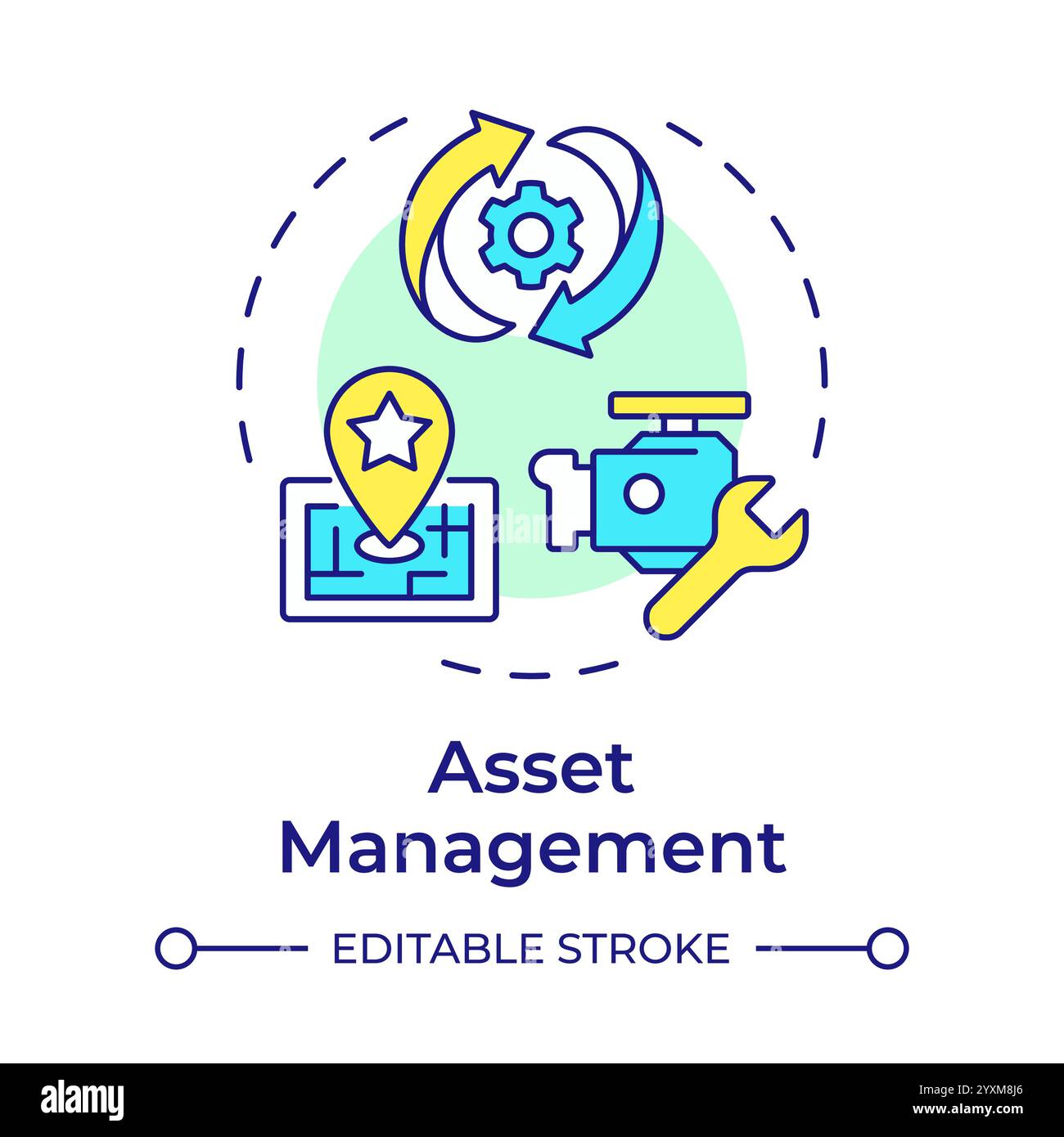 Asset management concept image Cut Out Stock Images & Pictures - Alamy