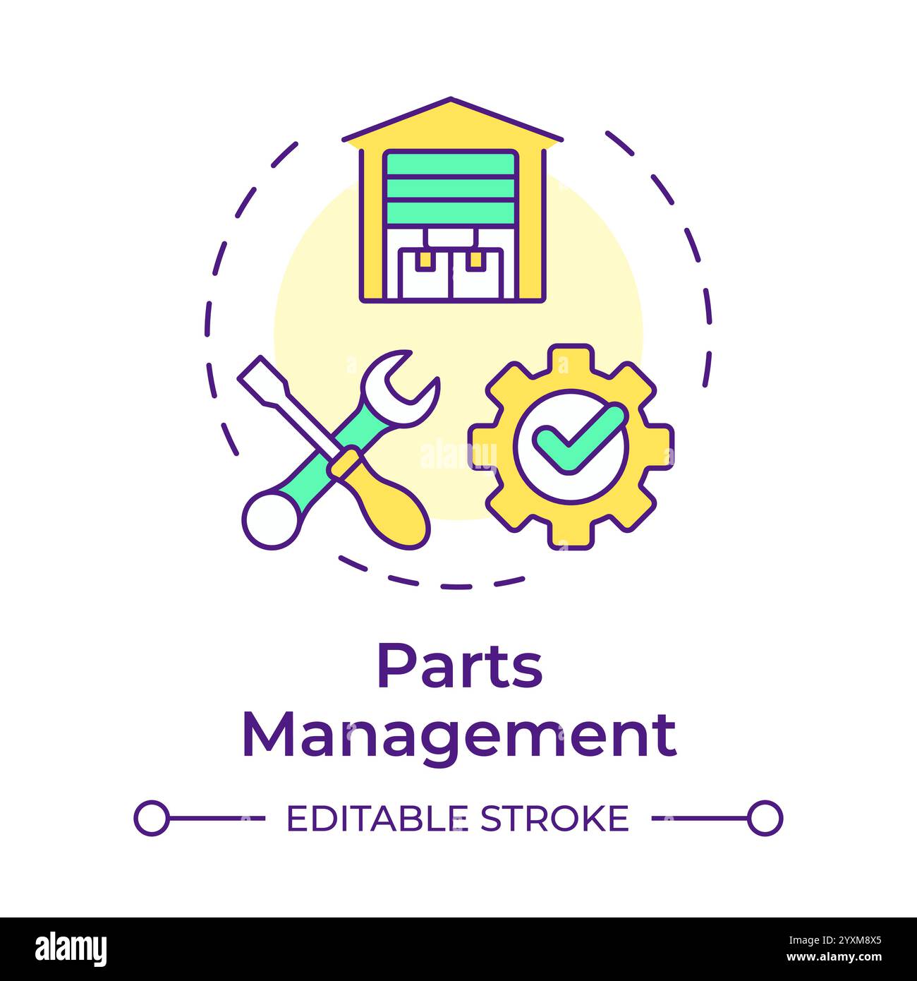 Inventory management modern warehouse Stock Vector Images - Alamy