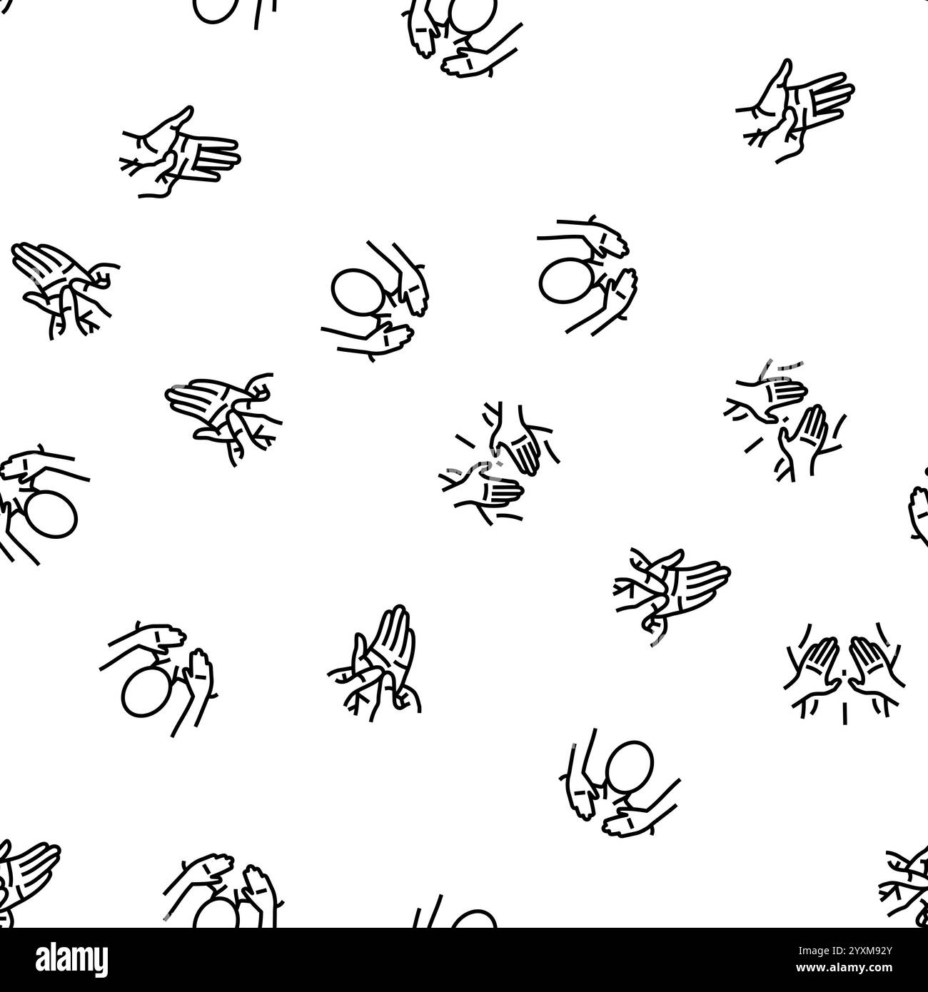 massage therapy relaxation seamless pattern vector Stock Vector Image ...