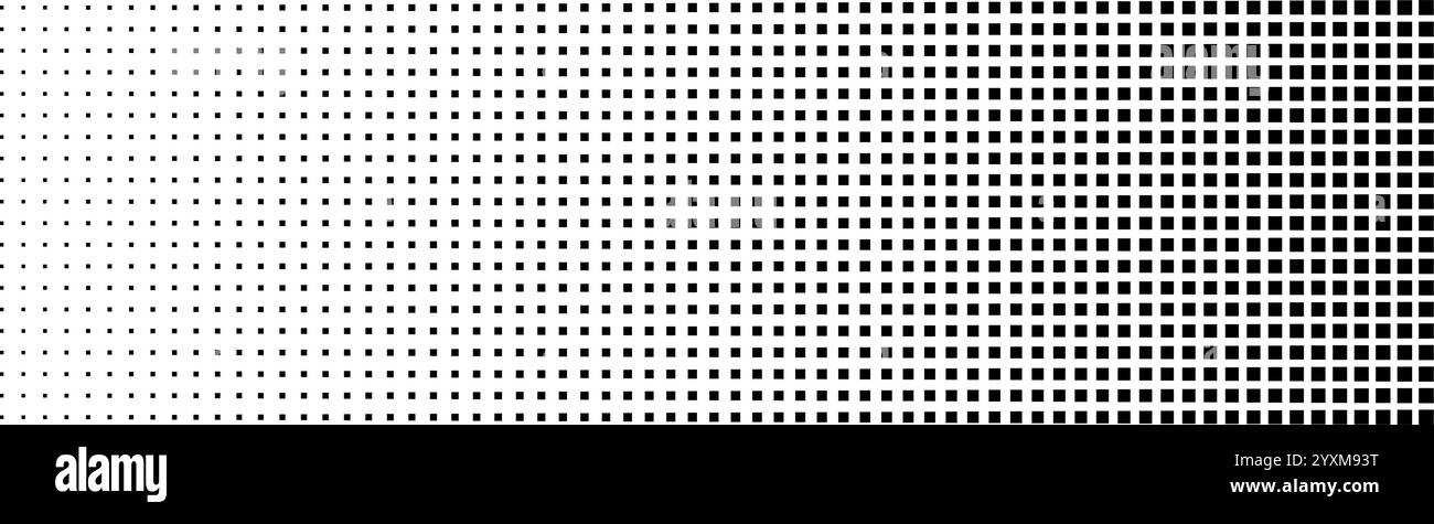 Polka dot grid with gradient noise and pixel overlay. Comic style effect paper background for ...