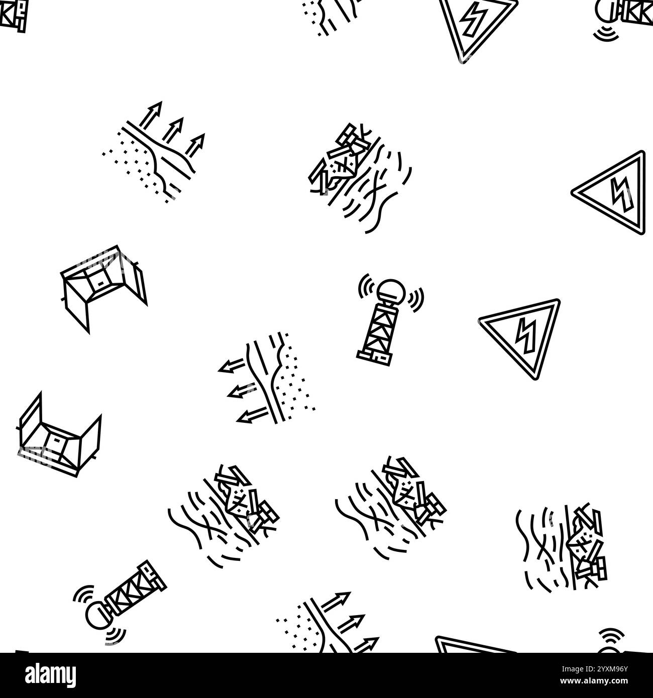 hurricane cyclone storm wind seamless pattern vector Stock Vector Image ...