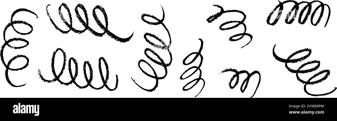 Curved spring brush line with swash and flourish tail. Swoosh ...