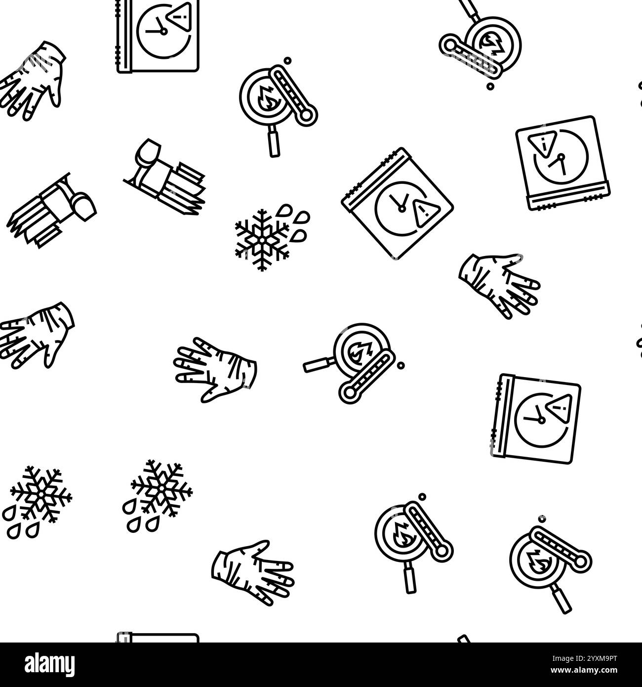 food safety hygiene inspection seamless pattern vector Stock Vector ...