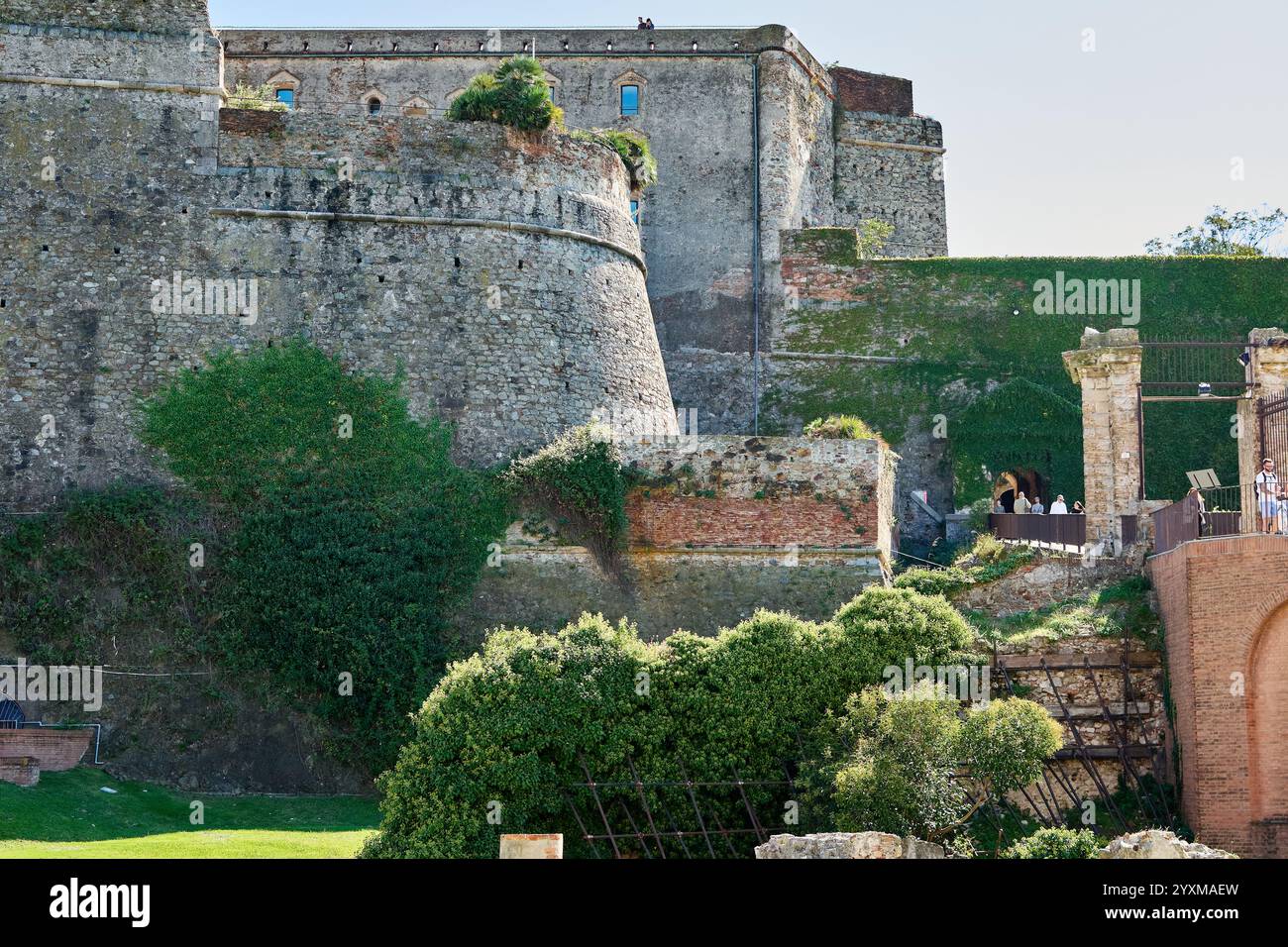 Savona. Italia - December 17, 2024: exterior view of the priamar ...