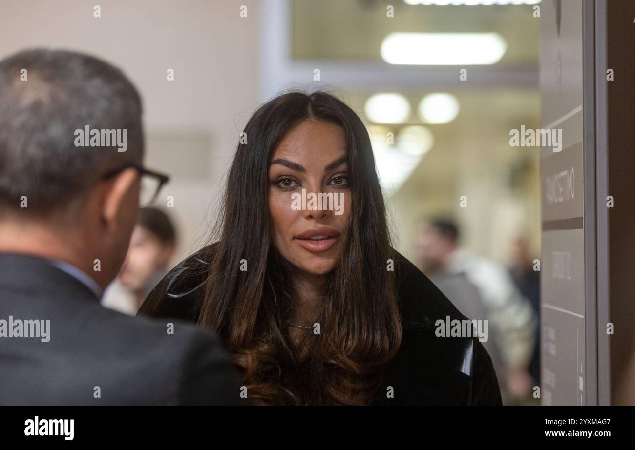 Milano, Italia. 17th Dec, 2024. Madalina Ghenea in tribunale - Milano, Italia - Martedì, 17 ...