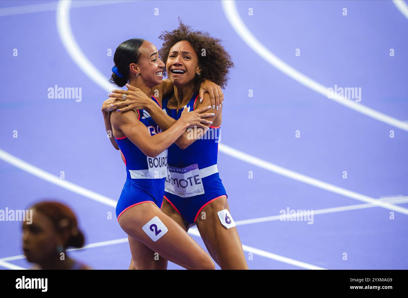 Rénelle Lamote and Anaïs Bourgoin participating in the 800 meters at ...