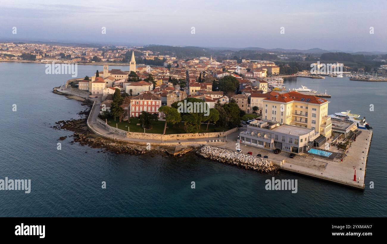 Aerial Perspective of Historic Poreč, Croatia Stock Photo - Alamy