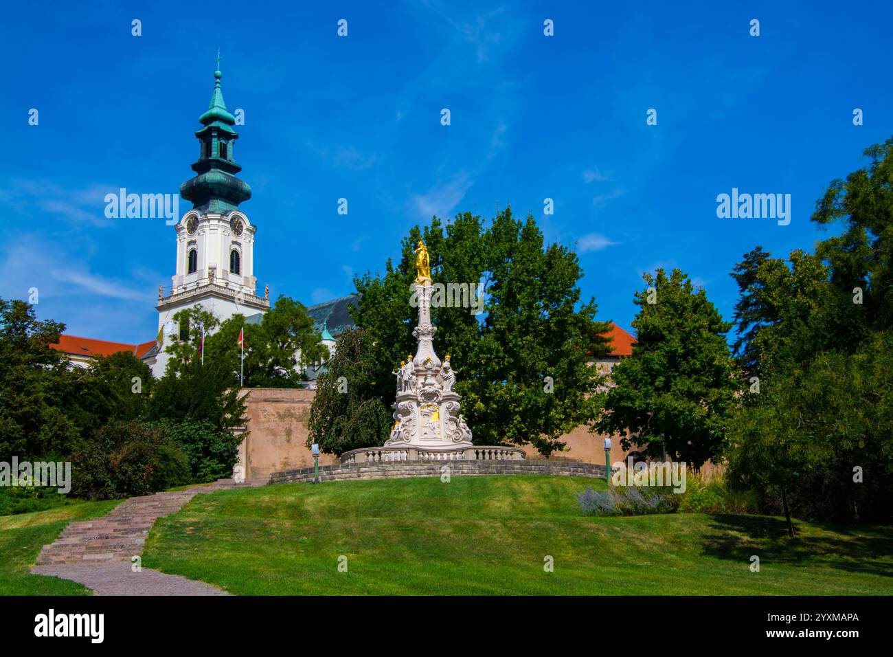 Marian and Holy Trinity column, the Baroque plague column in Nitra in ...
