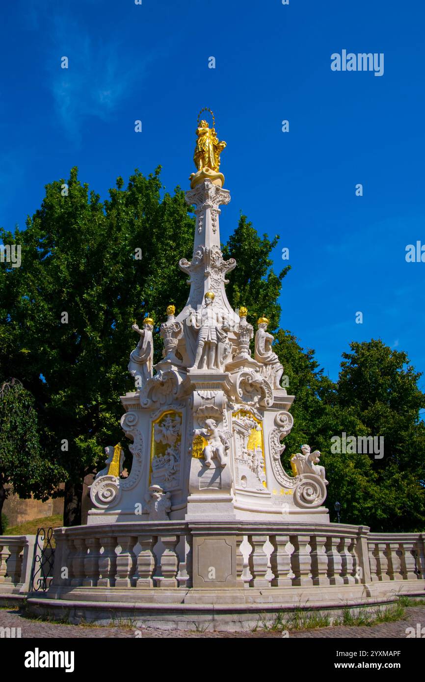Marian and Holy Trinity column, the Baroque plague column in Nitra in ...