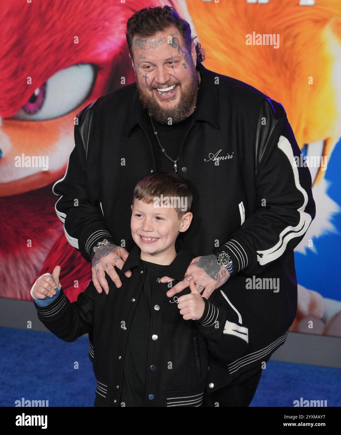 (L-R) Jelly Roll and Noah Buddy DeFord at the Paramount's SONIC THE ...