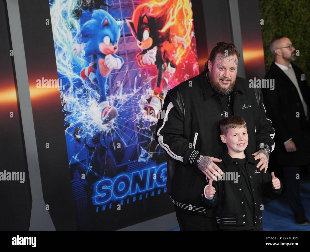 (L-R) Jelly Roll and Noah Buddy DeFord at the Paramount's SONIC THE ...