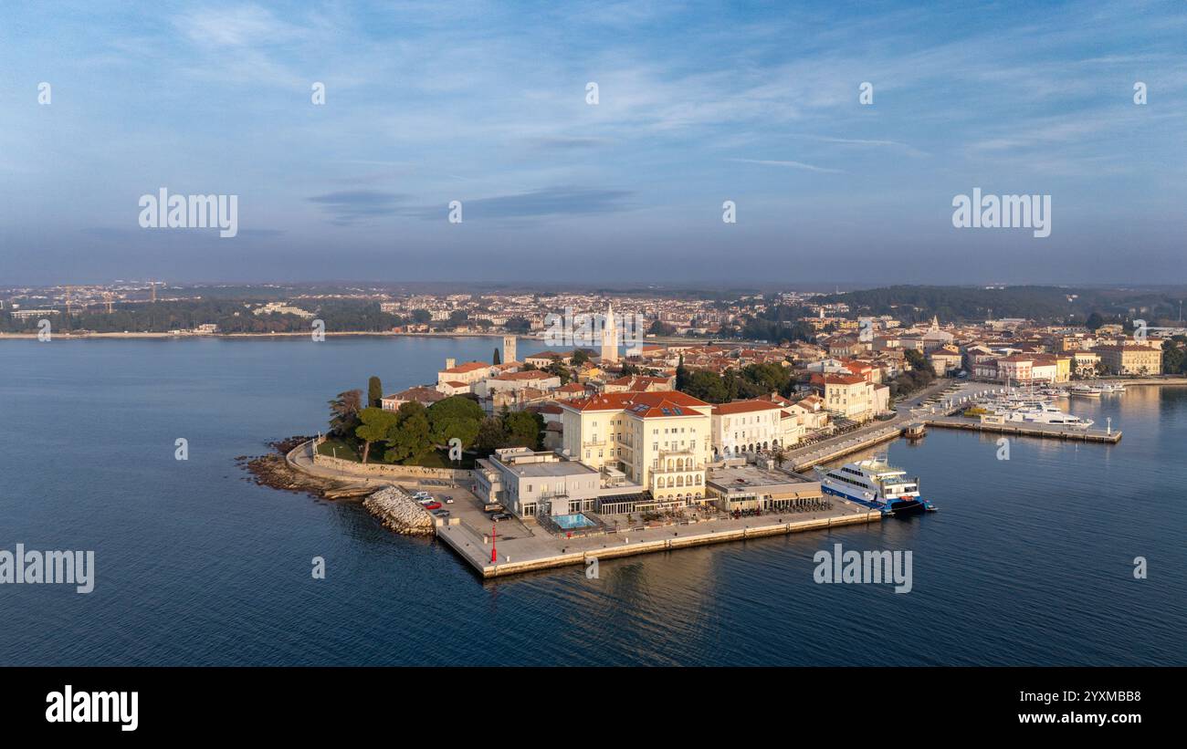 Aerial View of Poreč Peninsula, Croatia Stock Photo - Alamy