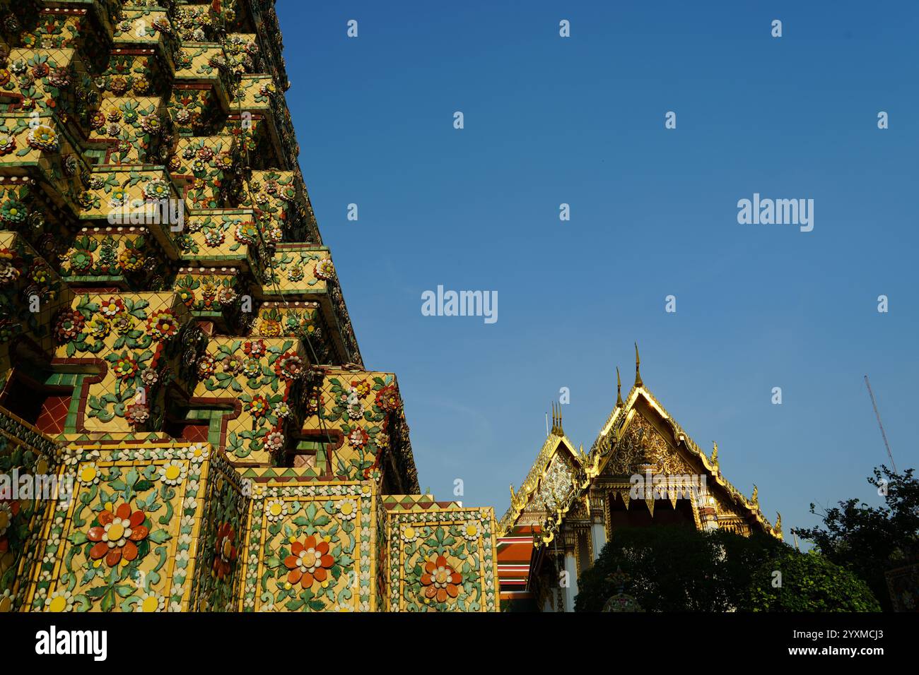 Bangkok, Thailand - November 29, 2024: stupa ornate temple structures ...