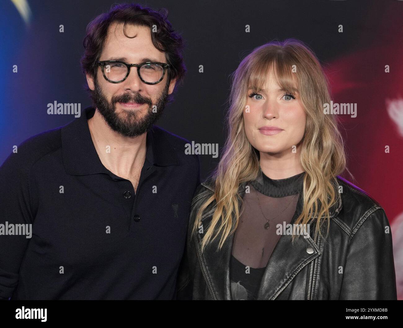 (L-R) Josh Groban and Natalie McQueen at the Paramount's SONIC THE ...