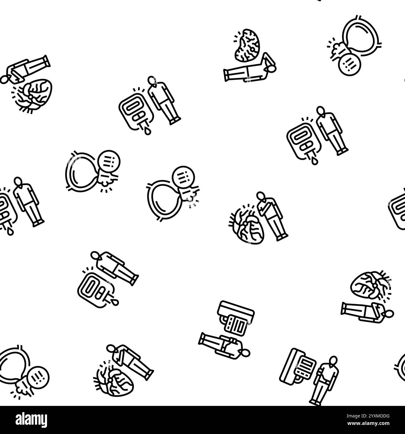 man disease health medical seamless pattern vector Stock Vector Image ...