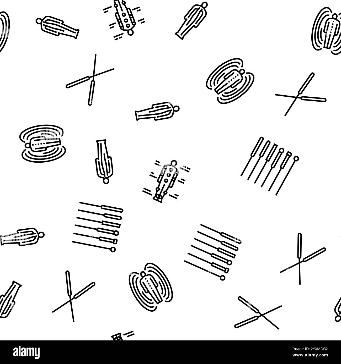 acupuncture massage therapy seamless pattern vector Stock Vector Image ...