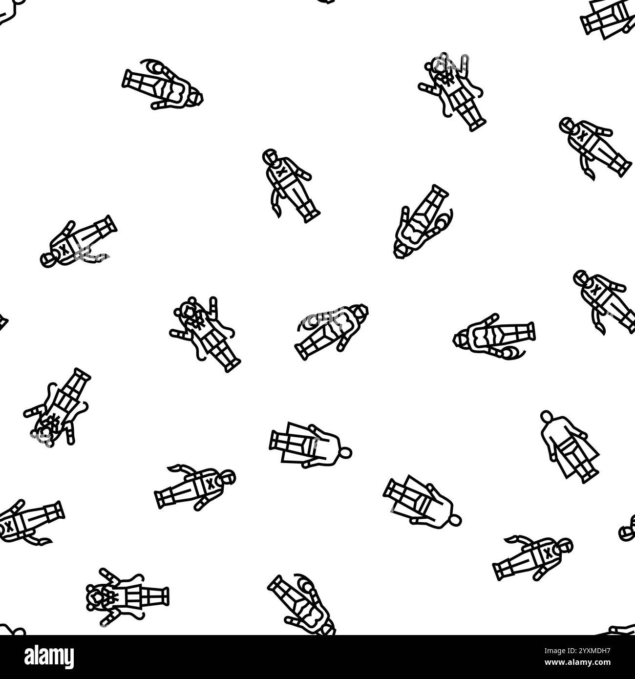 cosplay comic movie anime seamless pattern vector Stock Vector Image ...