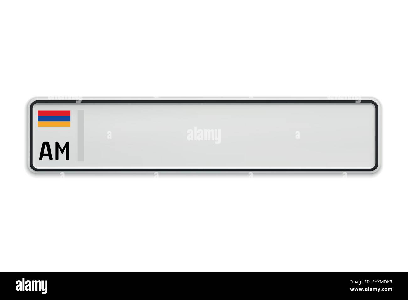 New Car number plate of Armenia. Vehicle registration license. European ...