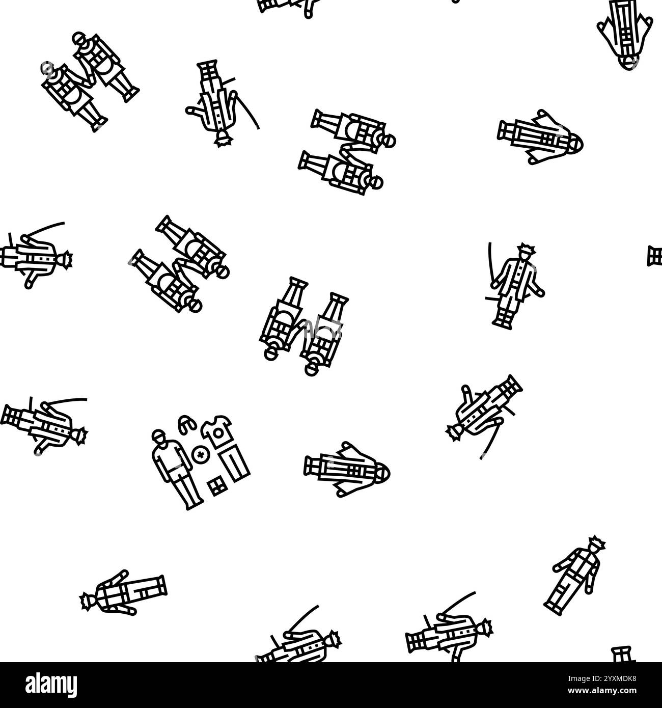 cosplay comic movie anime seamless pattern vector Stock Vector Image ...