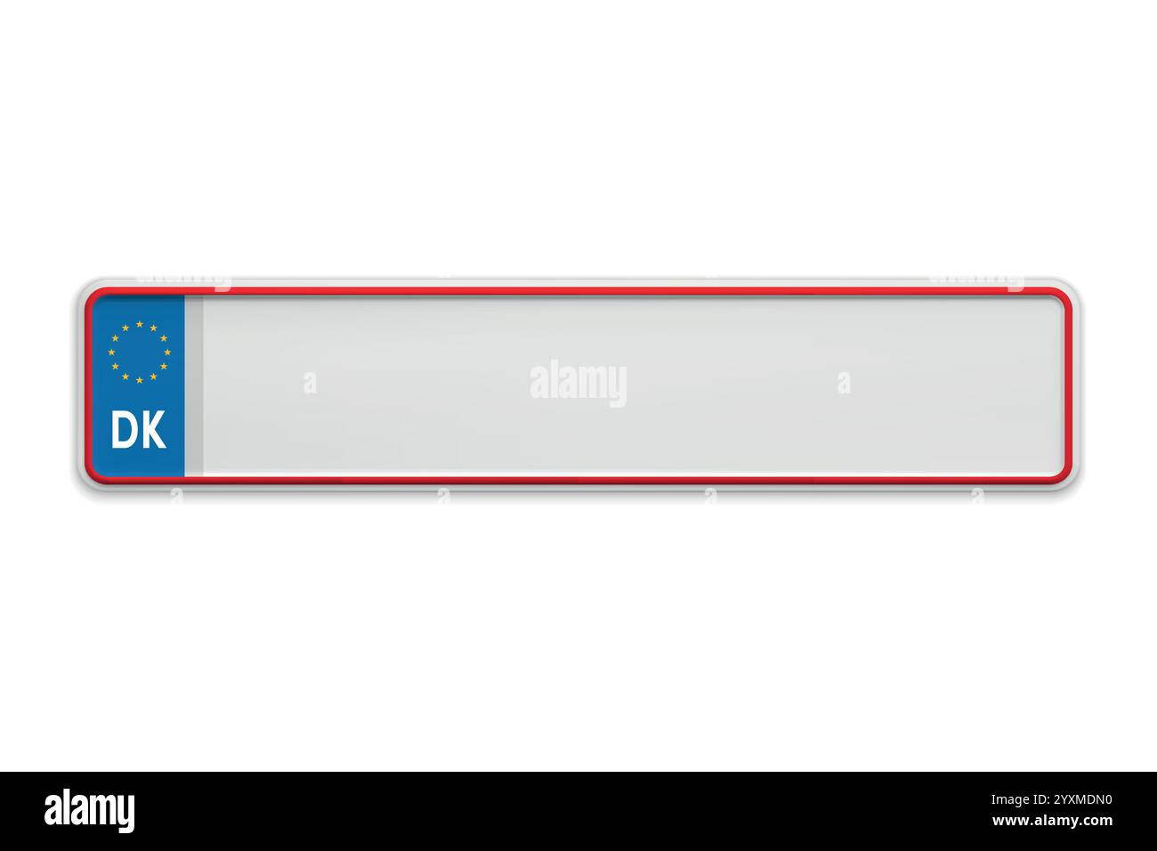 New Car number plate of Denmark. Vehicle registration license. European ...