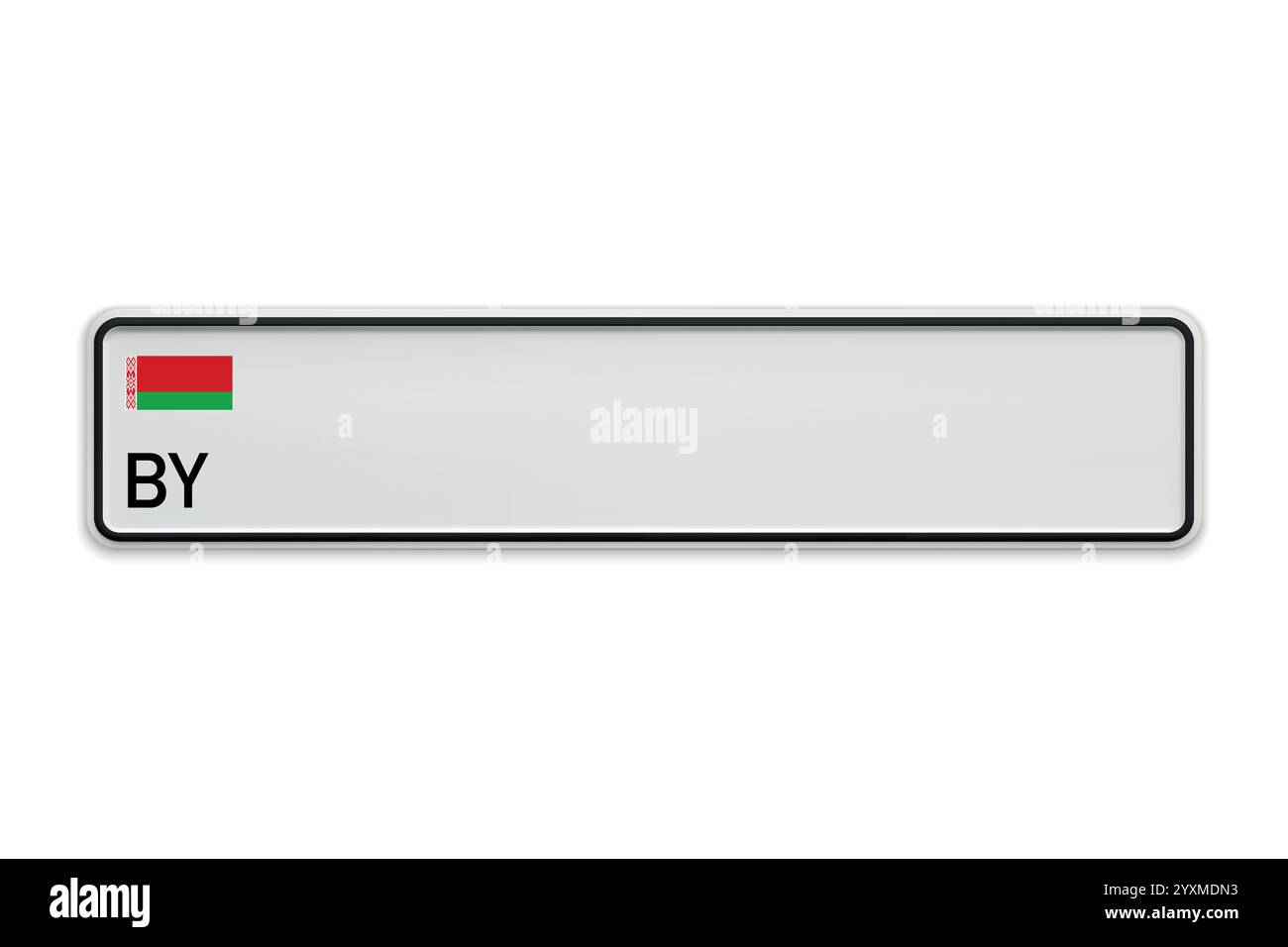 New Car number plate of Belarus. Vehicle registration license. European ...