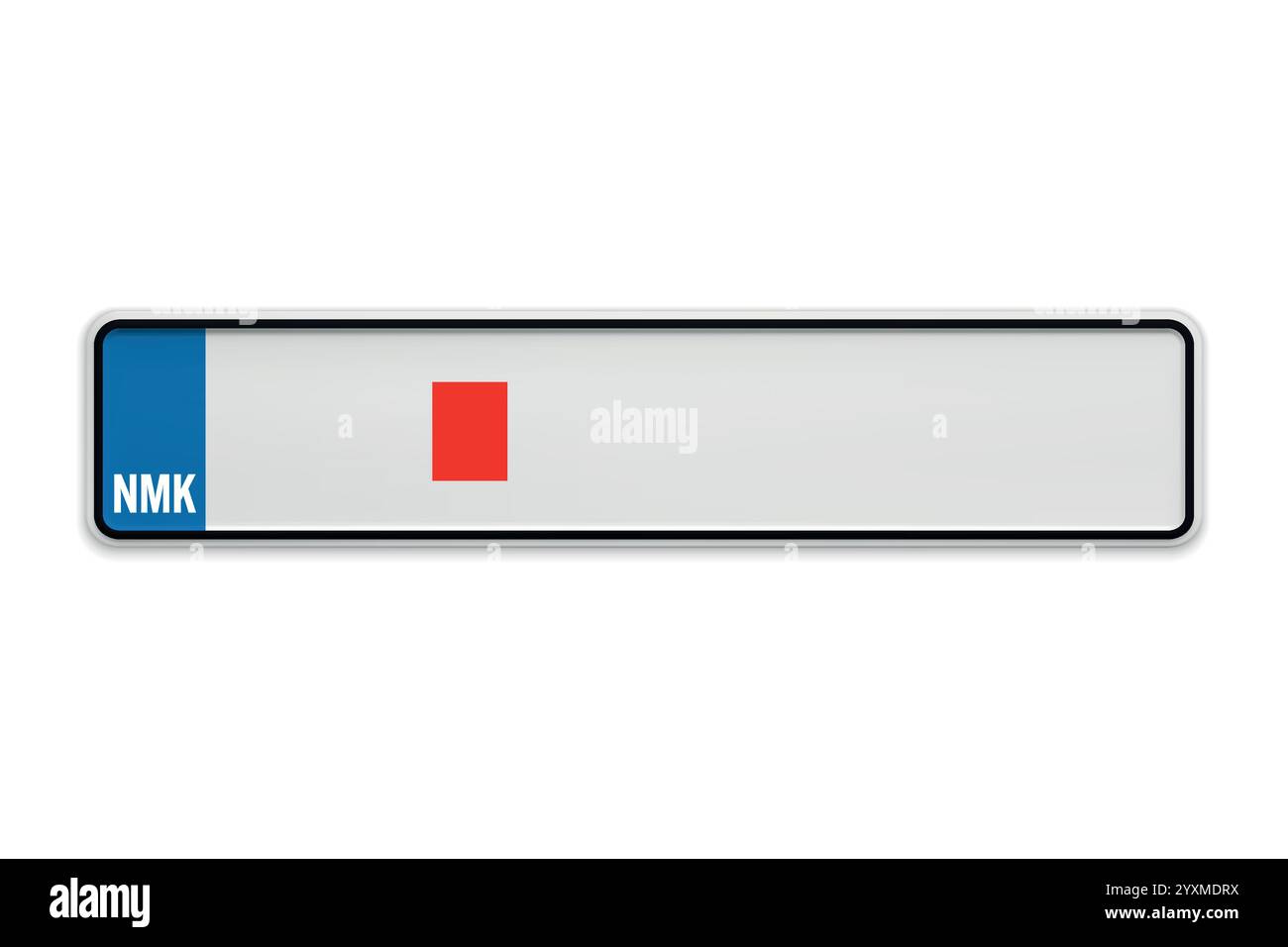 Car number plate of North Macedonia. Vehicle registration license ...