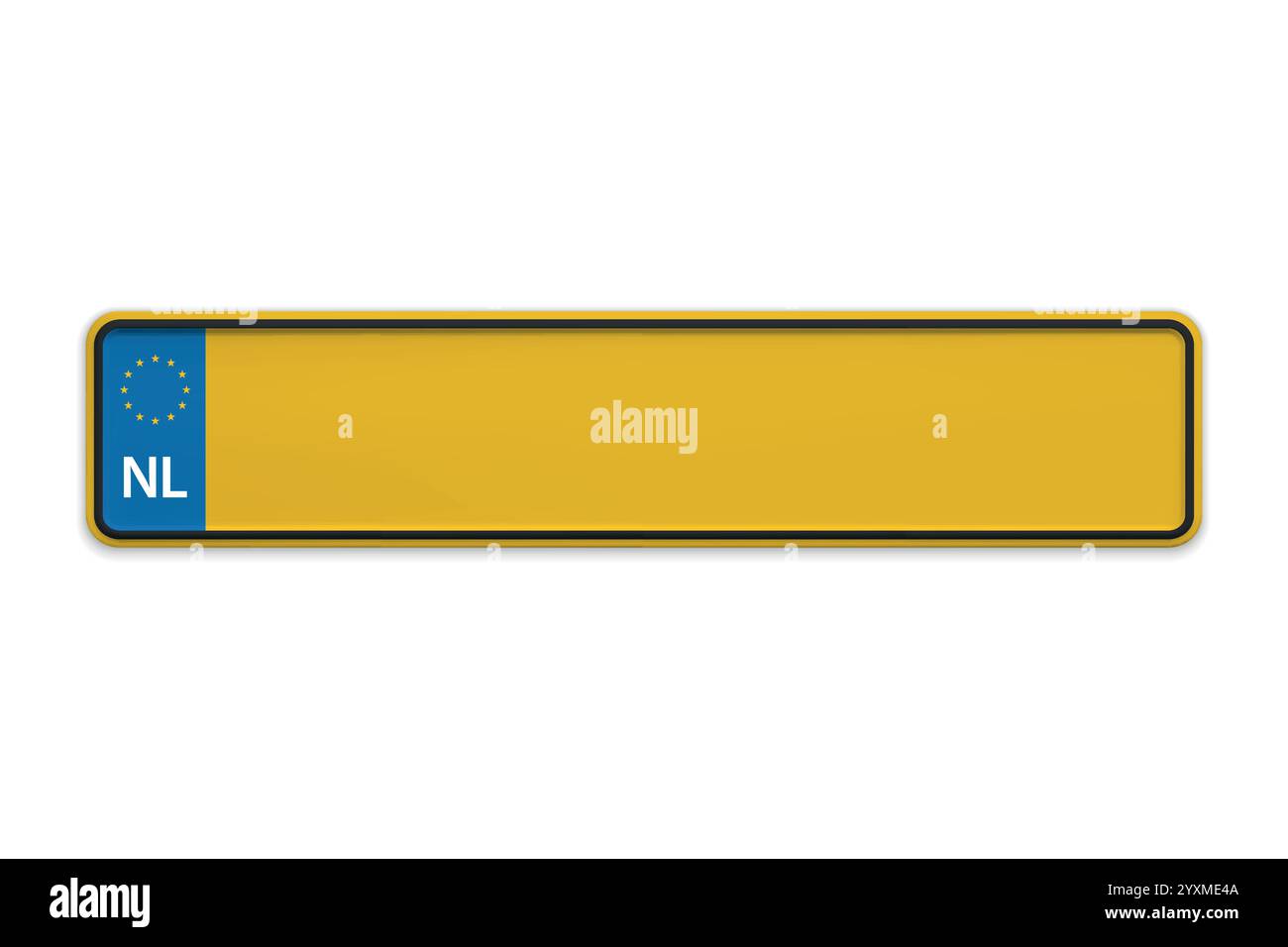 Car number plate of Netherlands. Vehicle registration license. European ...