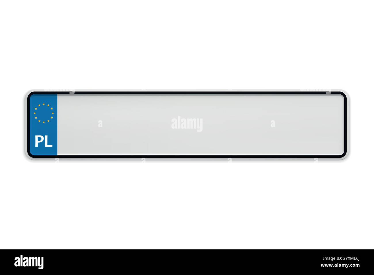 Car number plate of Poland. Vehicle registration license. European ...