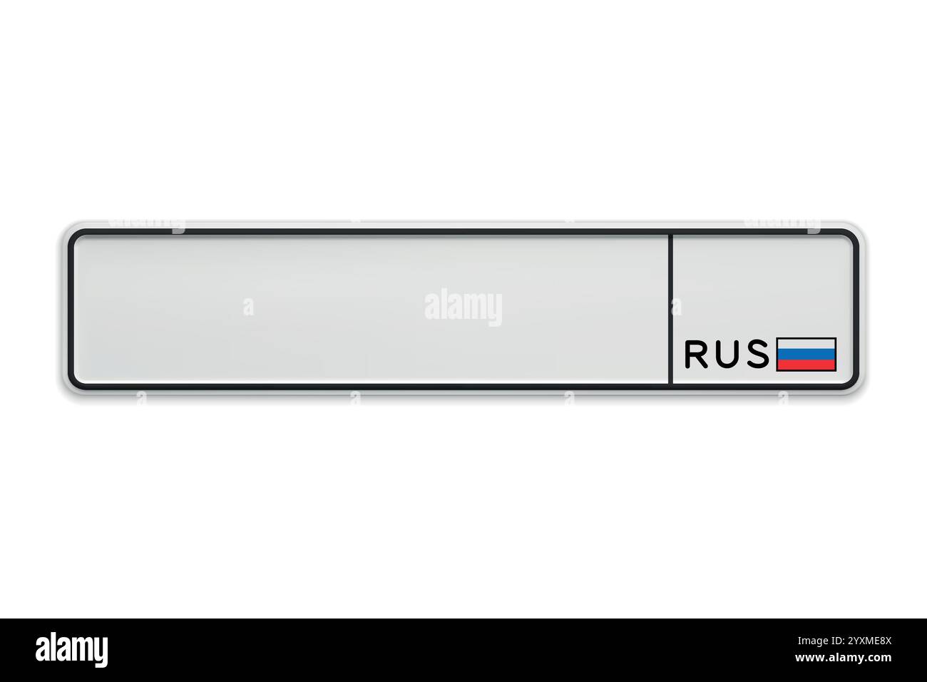 New Car number plate of Russia. Vehicle registration license. European ...