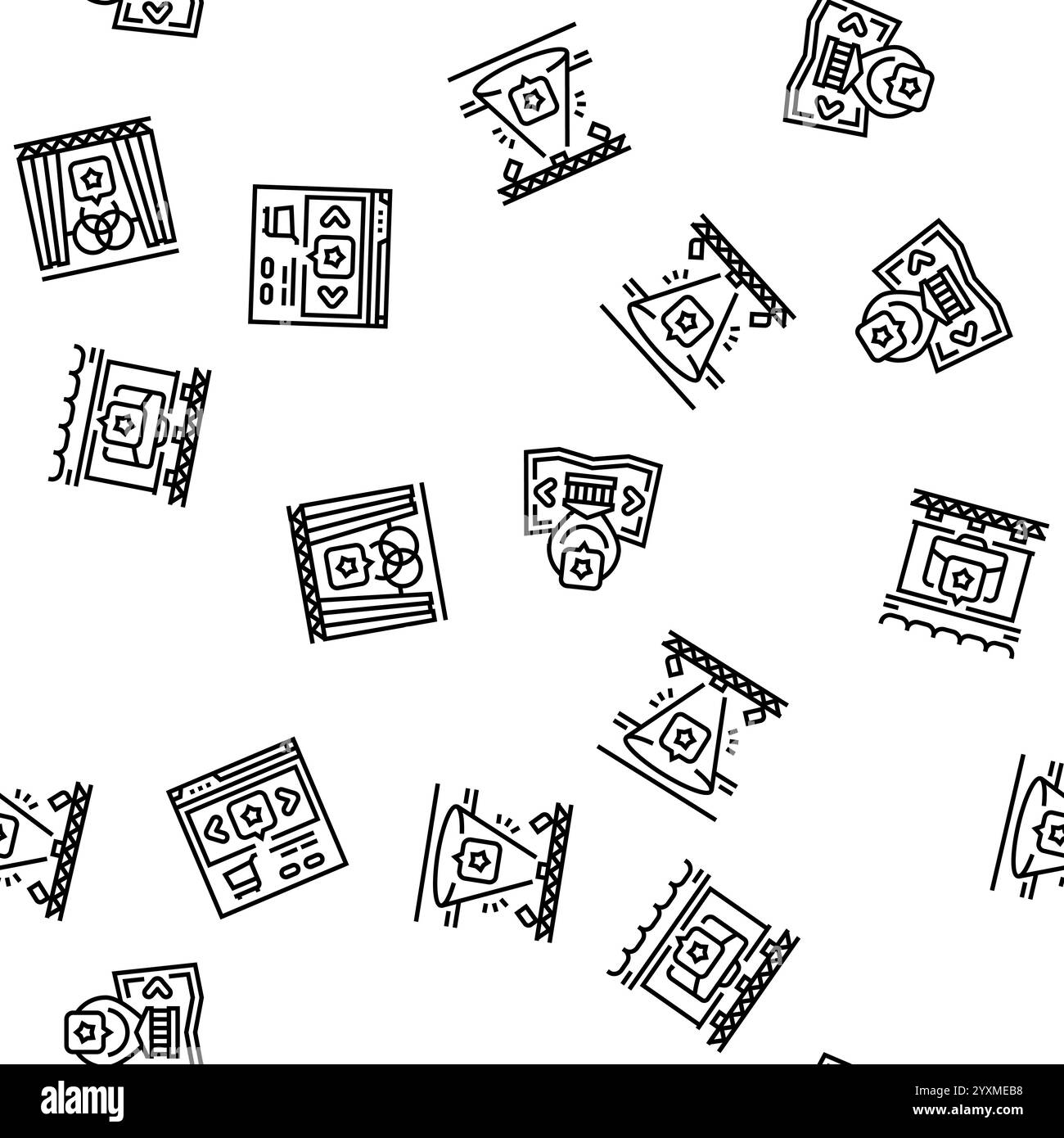 event agency party business seamless pattern vector Stock Vector Image ...