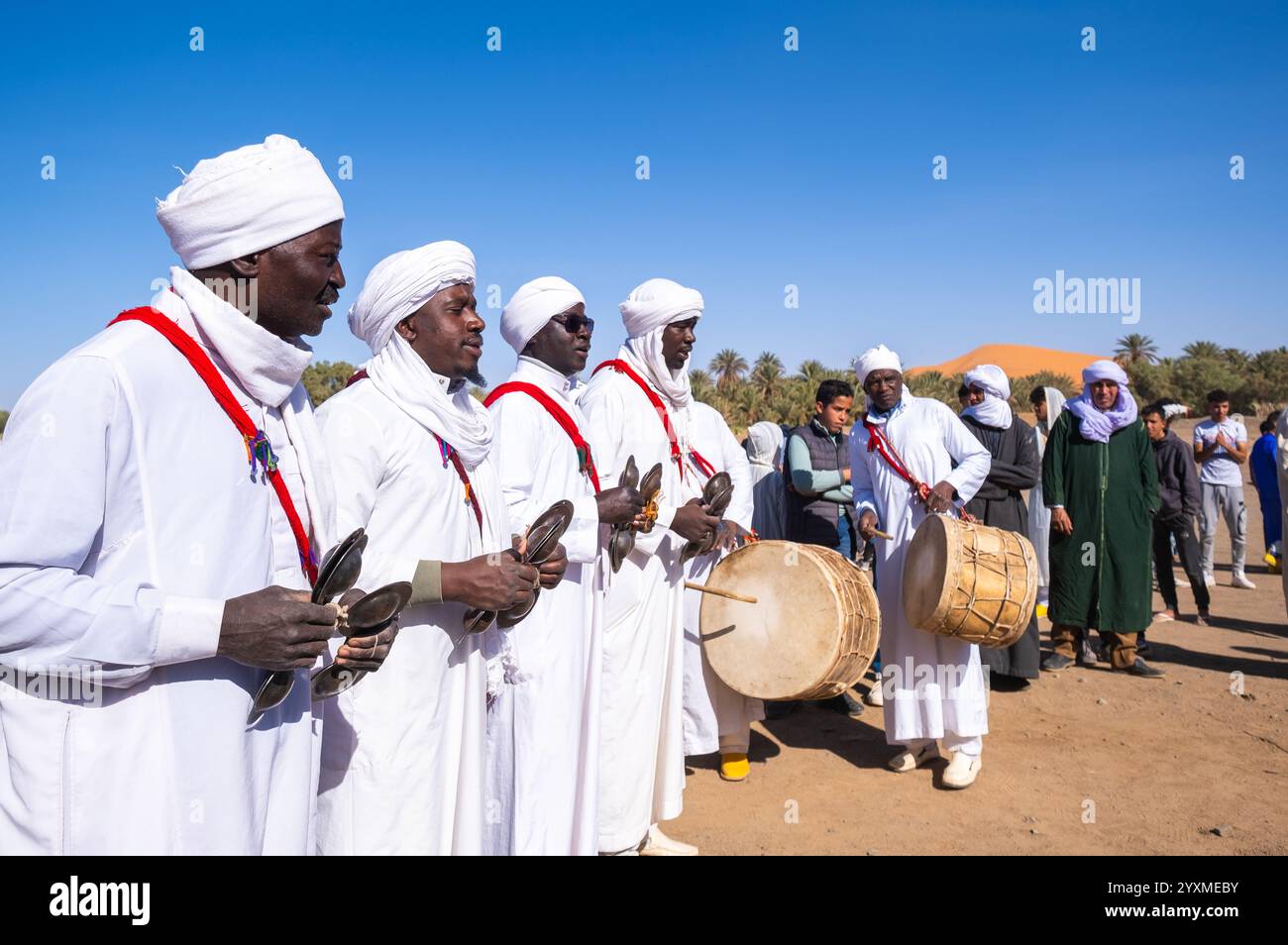 Merzouga, Morocco, 12, 6, 2023. A traditional Berber wedding takes ...