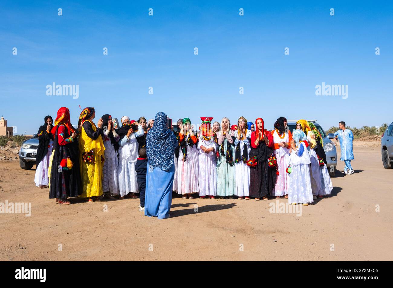 Merzouga, Morocco, 12, 6, 2023. A traditional Berber wedding takes ...
