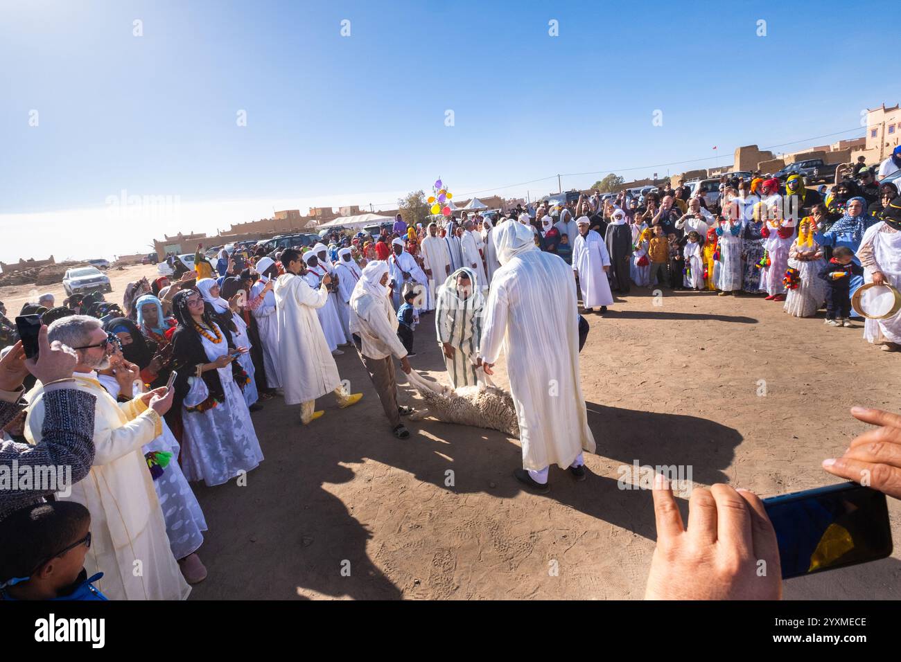 Merzouga, Morocco, 12, 6, 2023. A traditional Berber wedding takes ...
